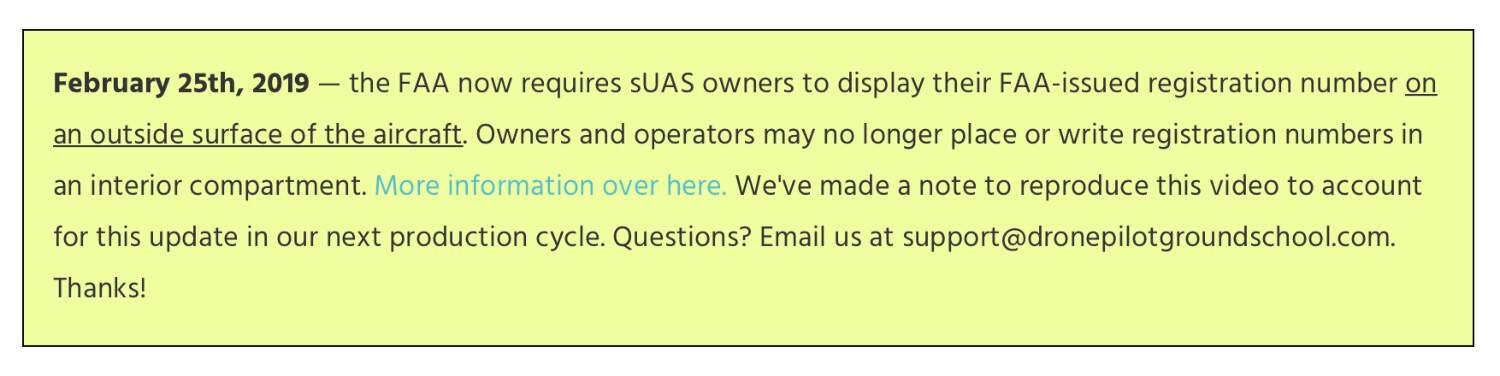 How often is the course updated? - Drone Pilot Ground School